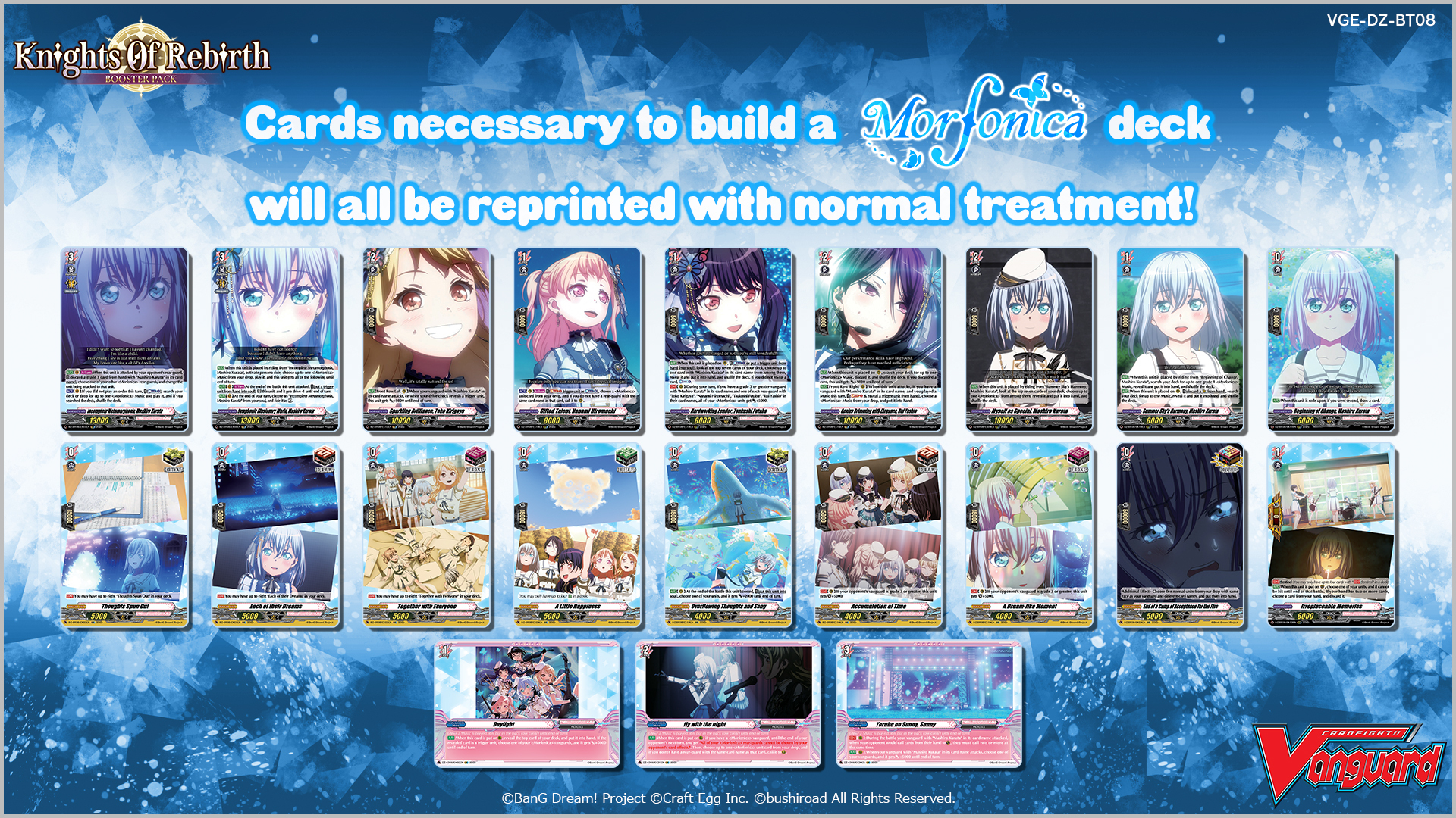 Cardfight!! Vanguard Booster Pack 08: Knights 0f Rebirth ｜ Cardfight ...